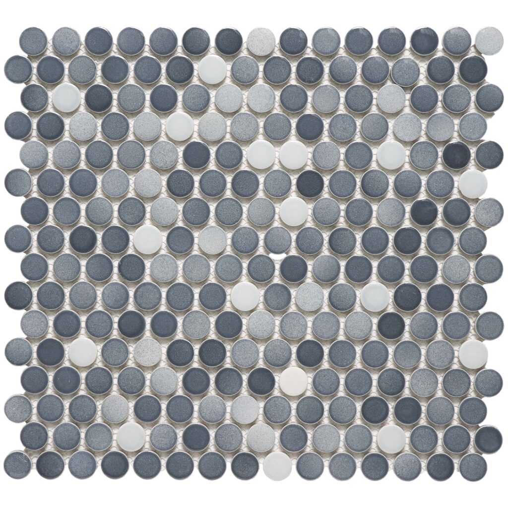 Cosmos Multi Color 0.75 inch Penny Round Mosaic Tile - TilesnThings ...