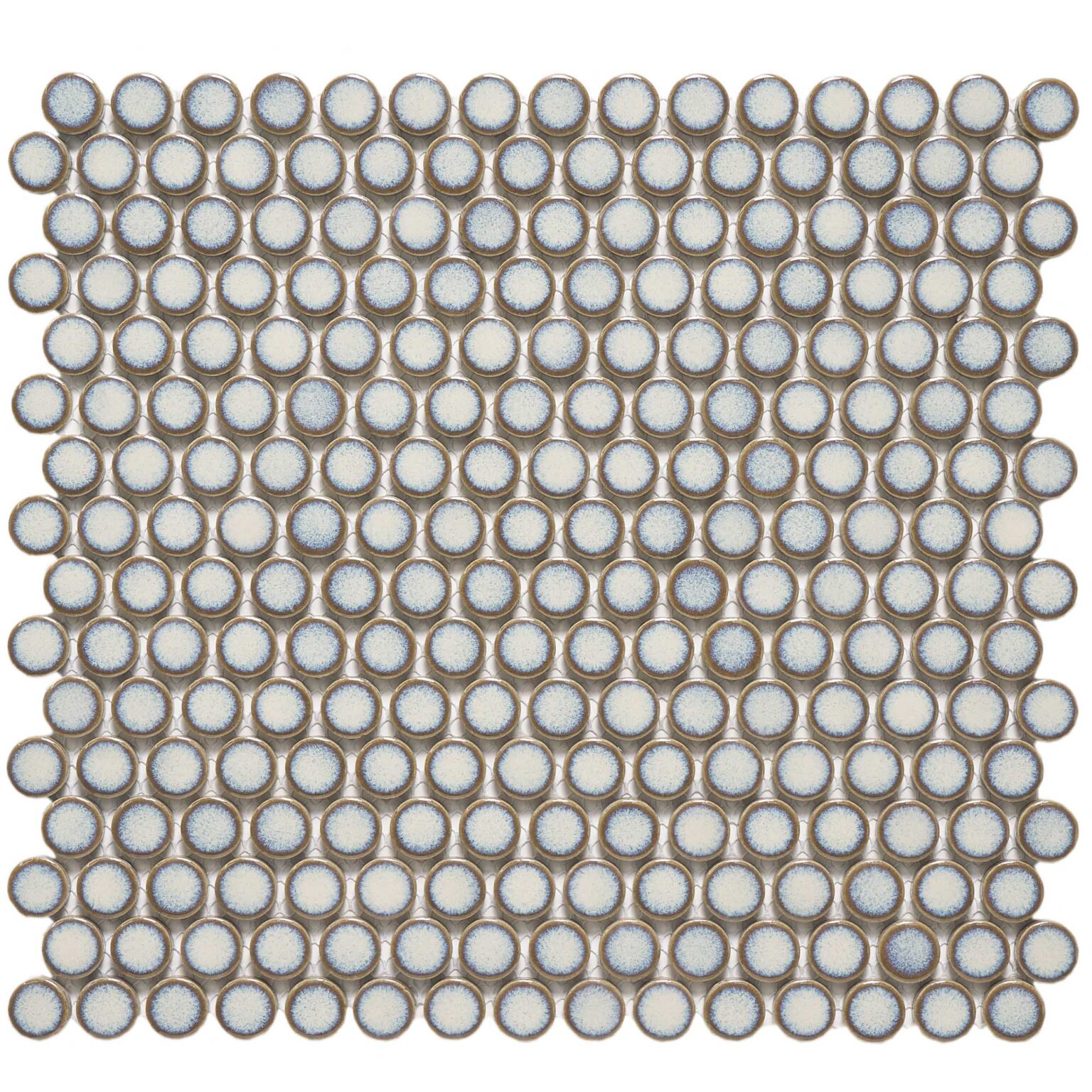 Villagio 0.75 inch Penny Round Grey Mosaic Tile - TilesnThings | Online ...