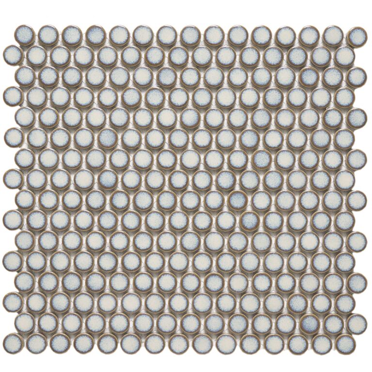 Villagio 0.75 inch Penny Round Grey Mosaic Tile - TilesnThings | Online ...