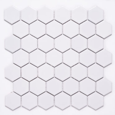 2'' x 2'' Hexagon Honeycomb White Glossy Mosaic Tile - TilesnThings ...