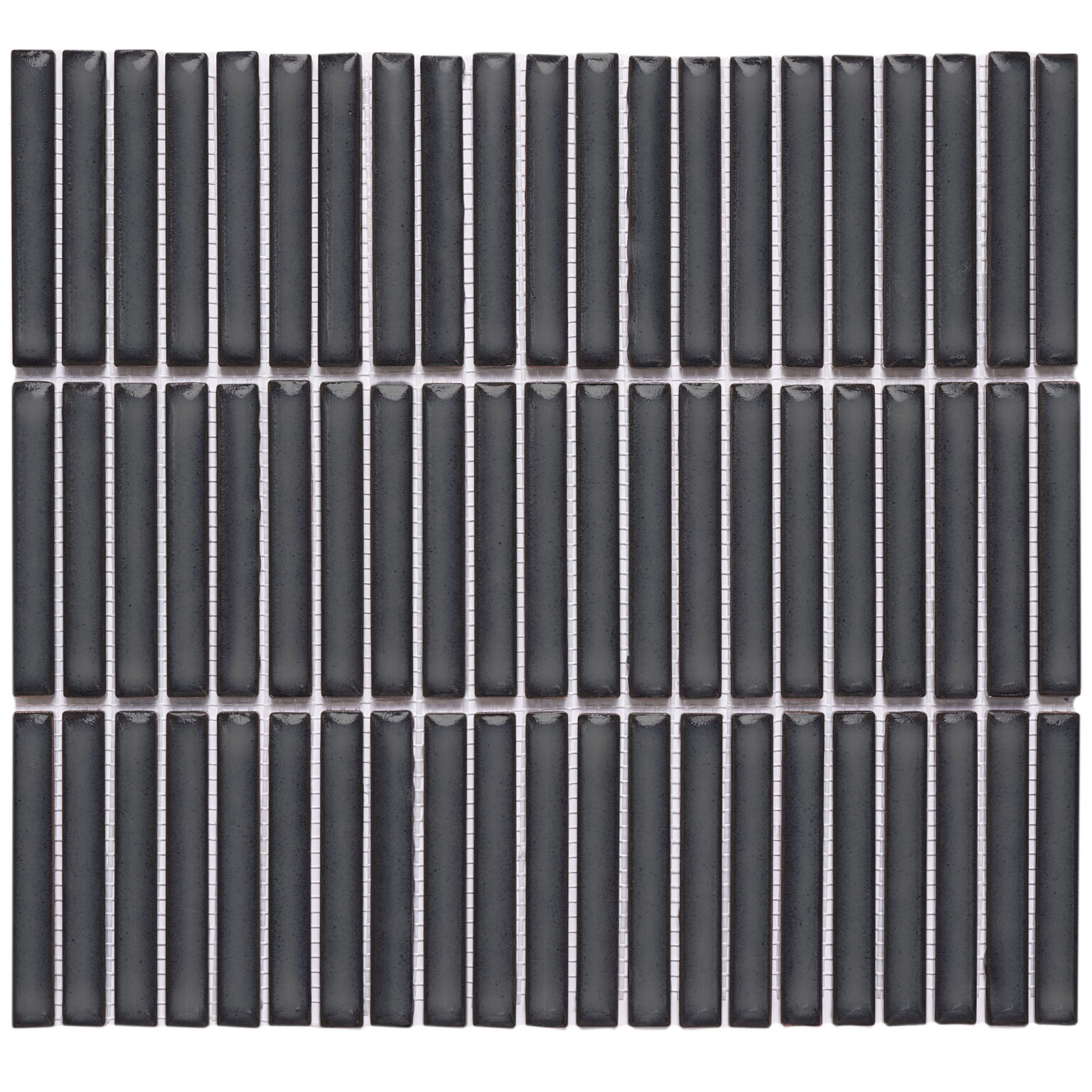 Villagio Stacked Brick Dark Blue Porcelain Mosaic Tile - TilesnThings ...