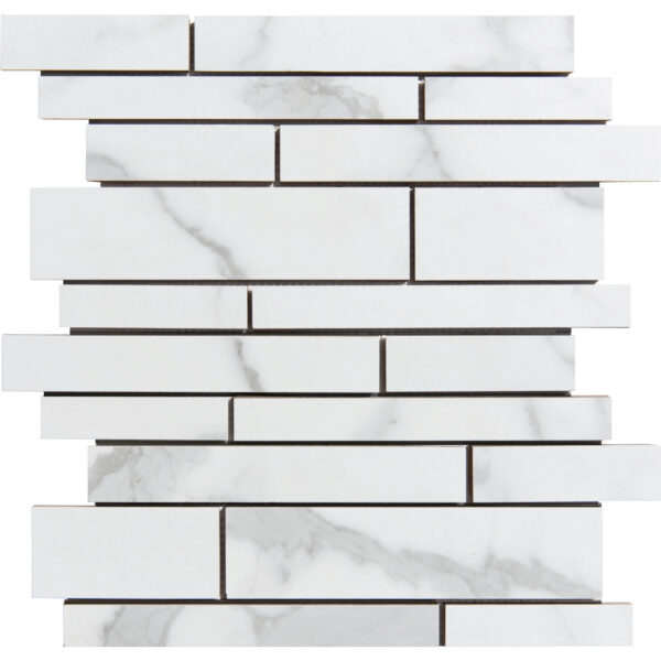 Regal Rectified Porcelain Random Strips Matt Mosaic Tile - TilesnThings ...