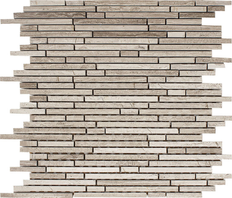Slatewood Marble Random Strips Polished Mosaic Tile - Tiles'nThings ...