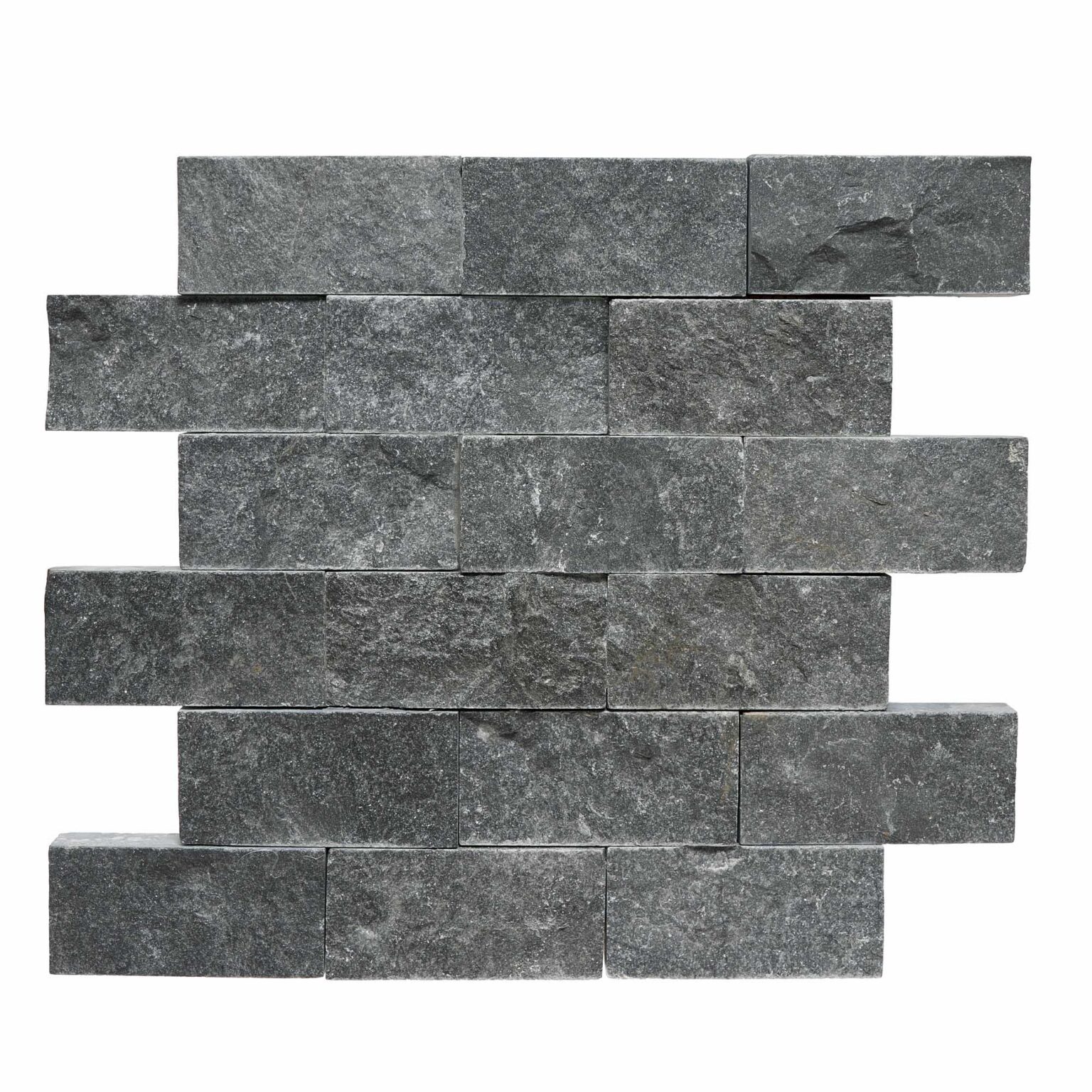 Midnight Marble 2" x 4" Split Face Mosaic Tile - TilesnThings | Online ...