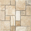 Liberty Travertine Roman Pattern Tumbled Mosaic Tile - Tiles'nThings ...