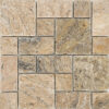 Rustic Desert Travertine Roman Pattern Tumbled Mosaic Tile ...