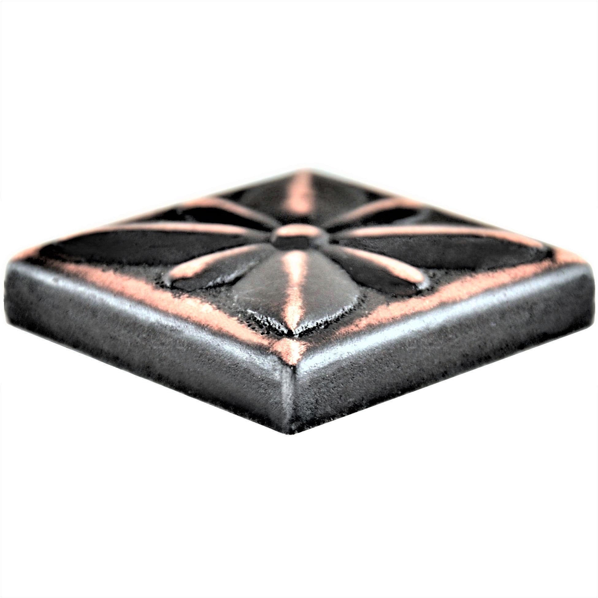 Mediterrenean Metal Insert Tile Oil Rubbed Bronze 2x2 - Tiles'nThings ...