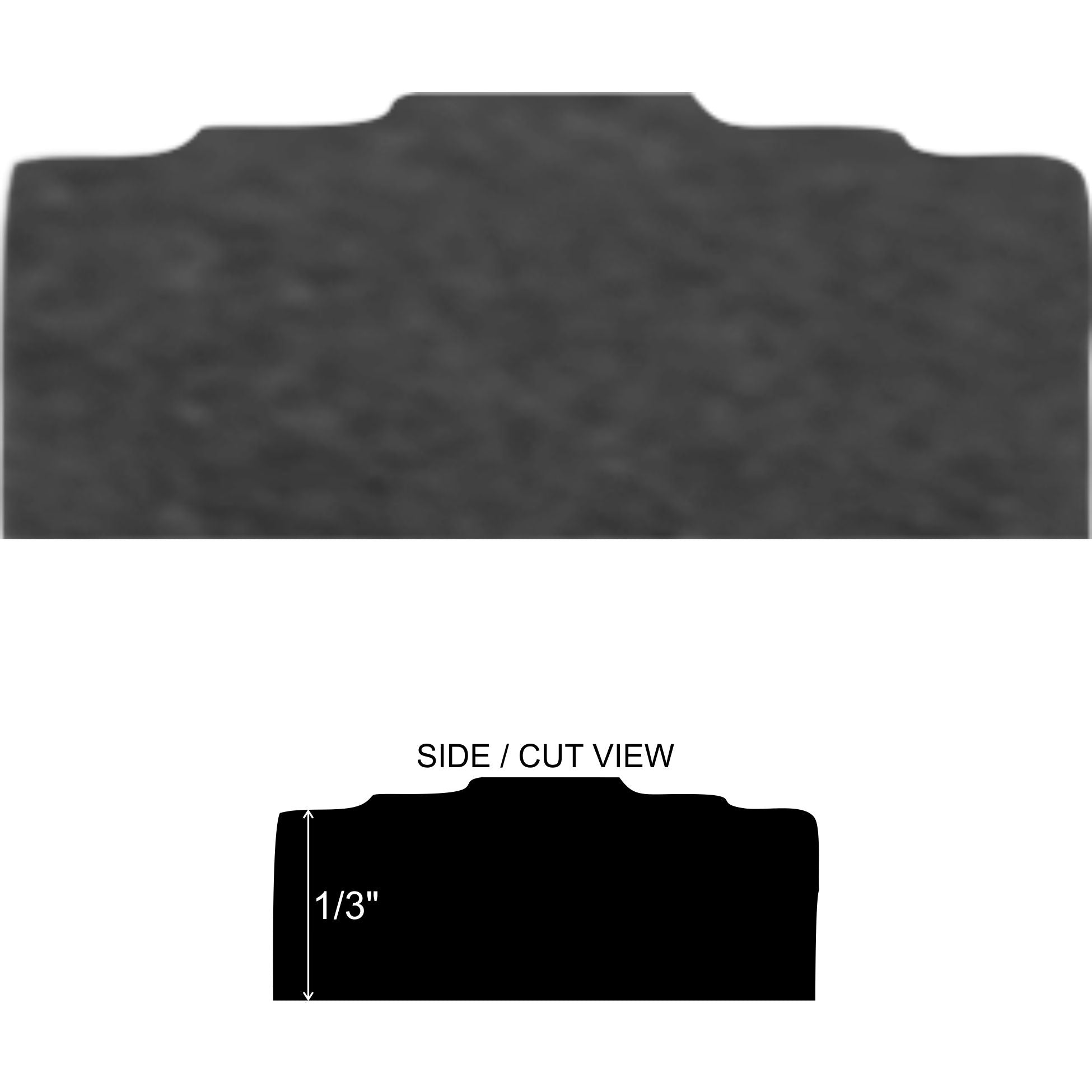 Custom Pewter Nickel 1/2 in. x 12 in. Matte Metal Flat Decorative ...